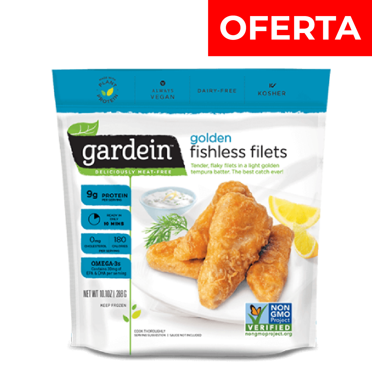 Gardein Golden Fishless Filets - Protteina Foods Perú